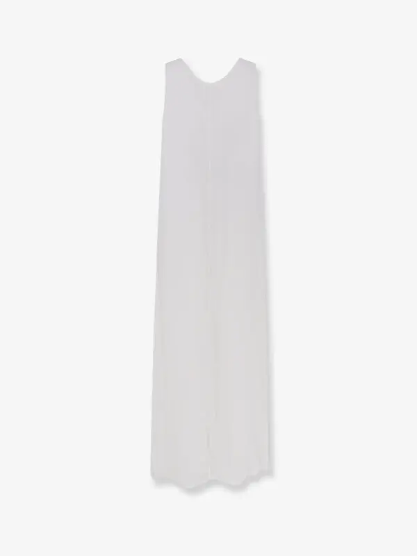 Aspesi Vissuto Linen Dress - White