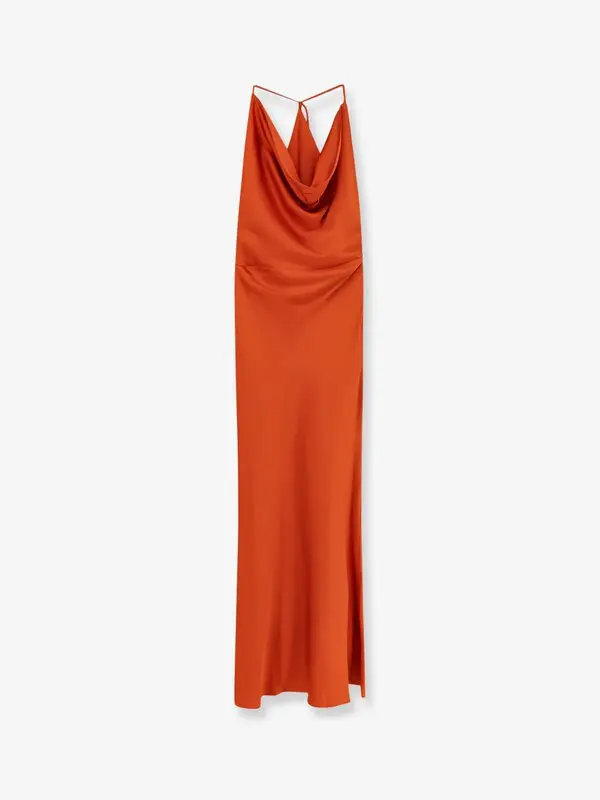 ACTUALEE Satin Long Dress