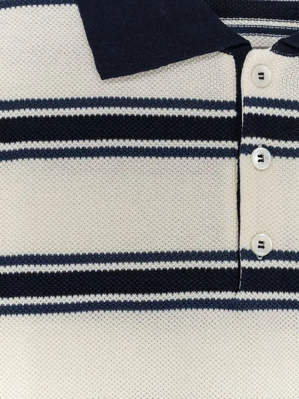 DUNST Striped Cotton Polo Shirt