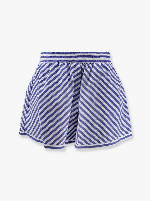 LAVI Lory Cotton Blend Shorts - Blue