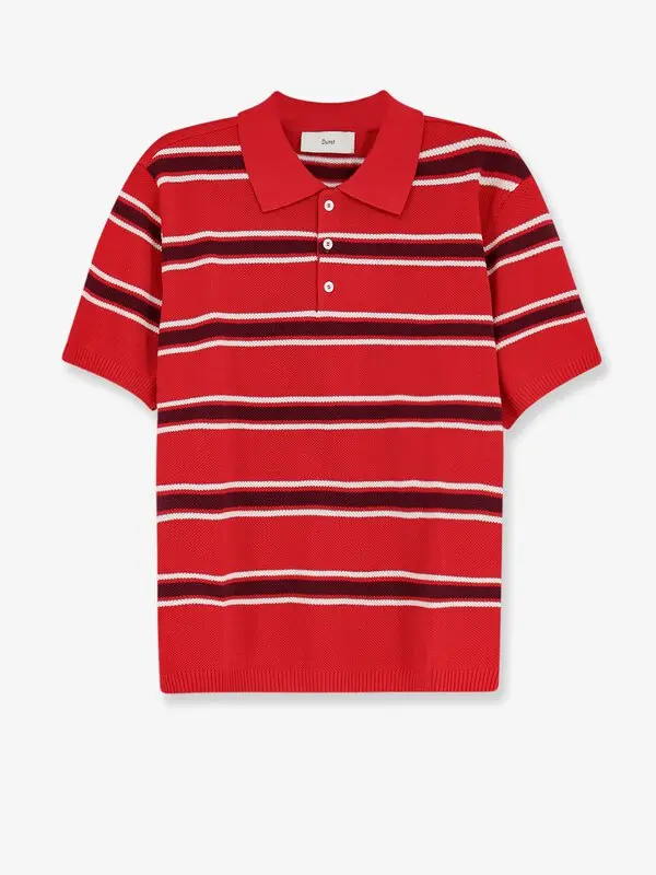 DUNST Cotton Polo Shirt - Red