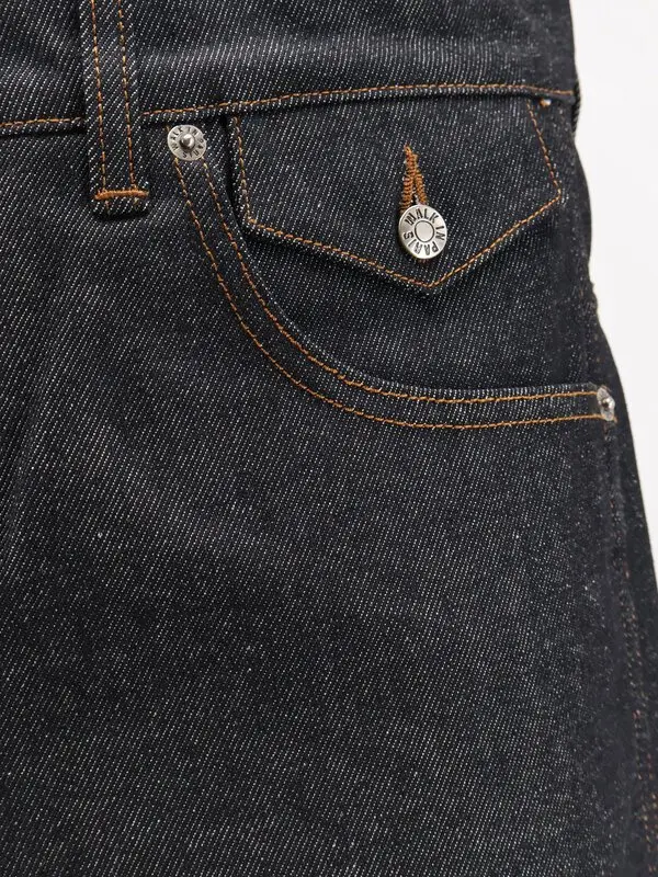 WALK IN PARIS Baggy Raw Denim Shorts