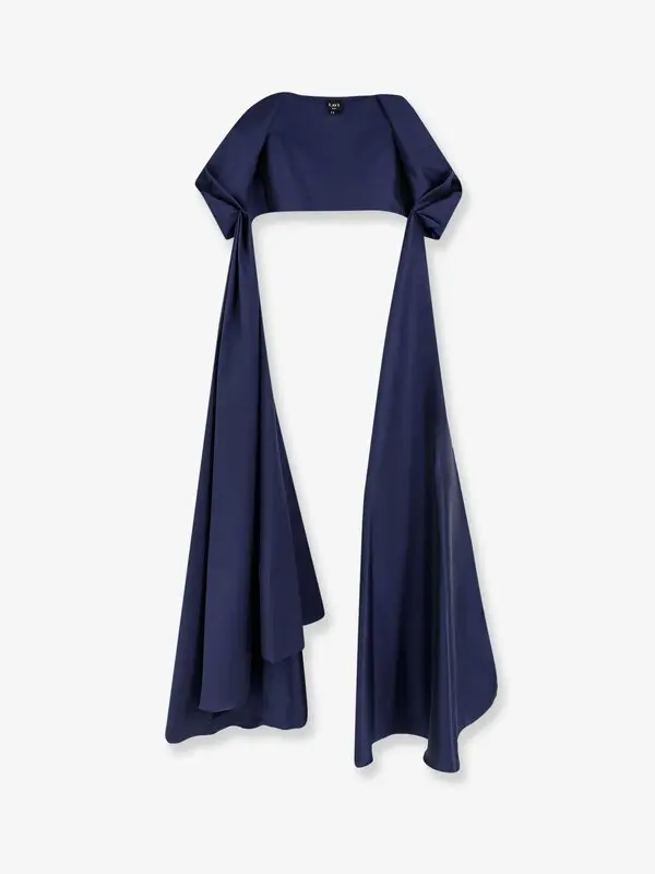 LAVI Beverello Satin Stole - Blue