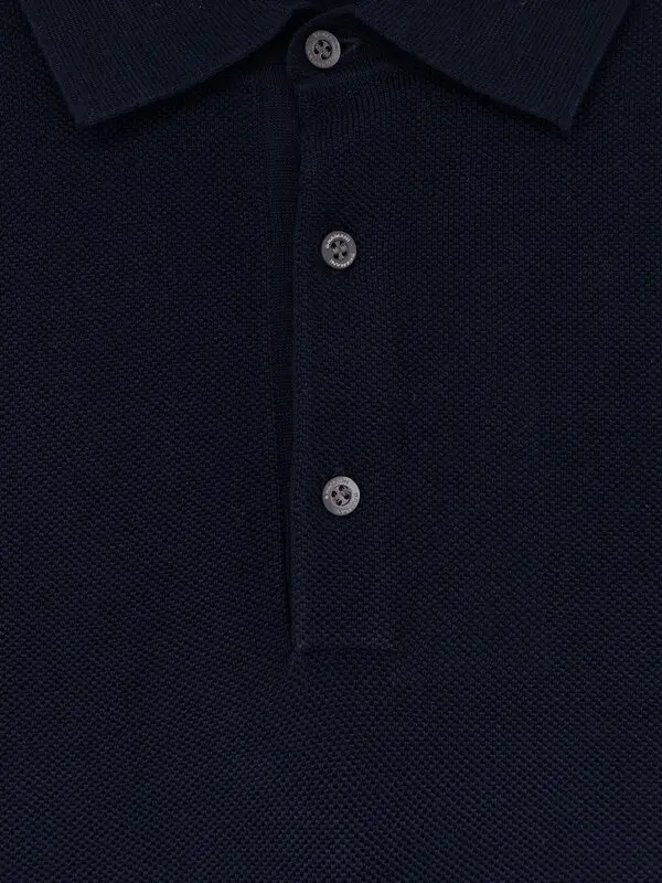 BRAMANI CASHMERE Cotton And Silk Blend Polo