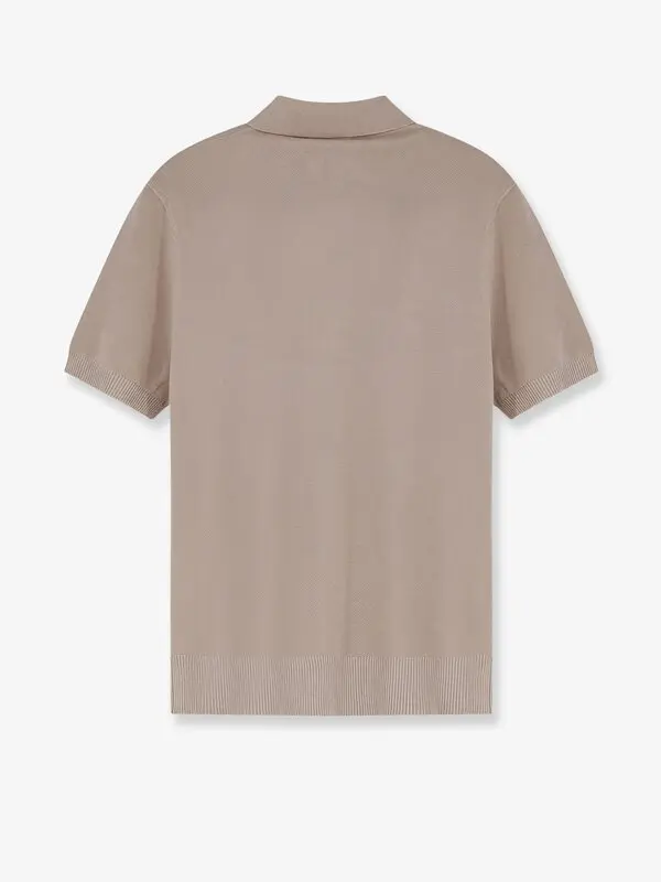 BRAMANI CASHMERE Cotton And Silk Blend Polo Shirt