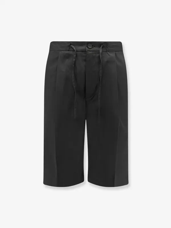 HEVO Torre Lapillo Cotton Pleated Shorts