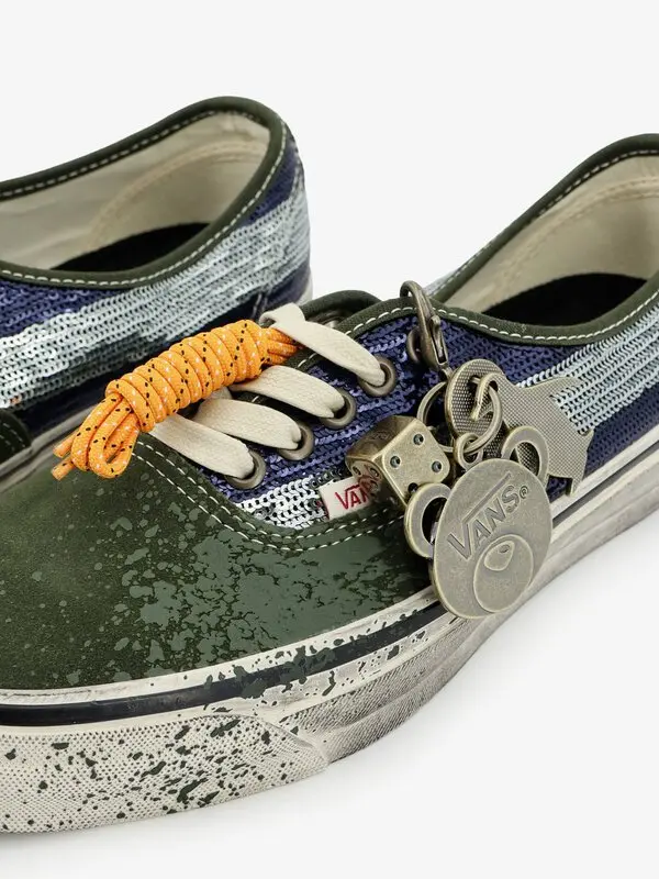 VANS Lx Authentic 44 Suede With Micro Sequin Detail - Green