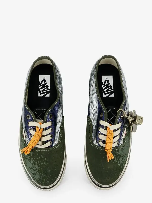 VANS Lx Authentic 44 Suede With Micro Sequin Detail - Green