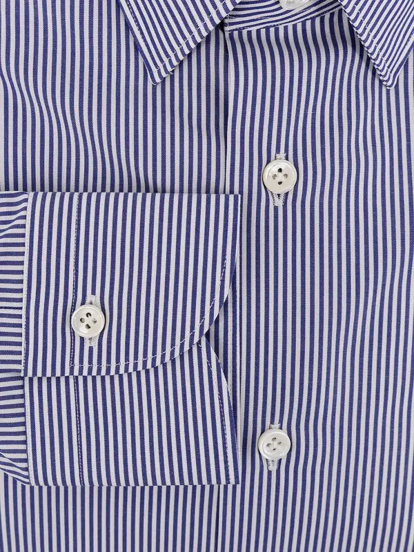 NUGNES 1920 Striped Cotton Shirt