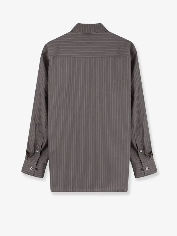 TONYWACK Striped Silk And Wool Blend Shirt