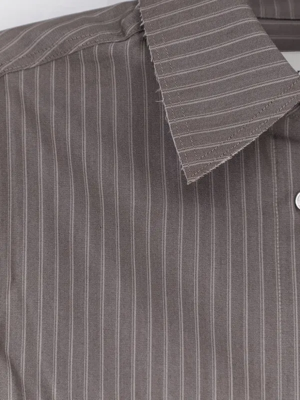 TONYWACK Striped Silk And Wool Blend Shirt