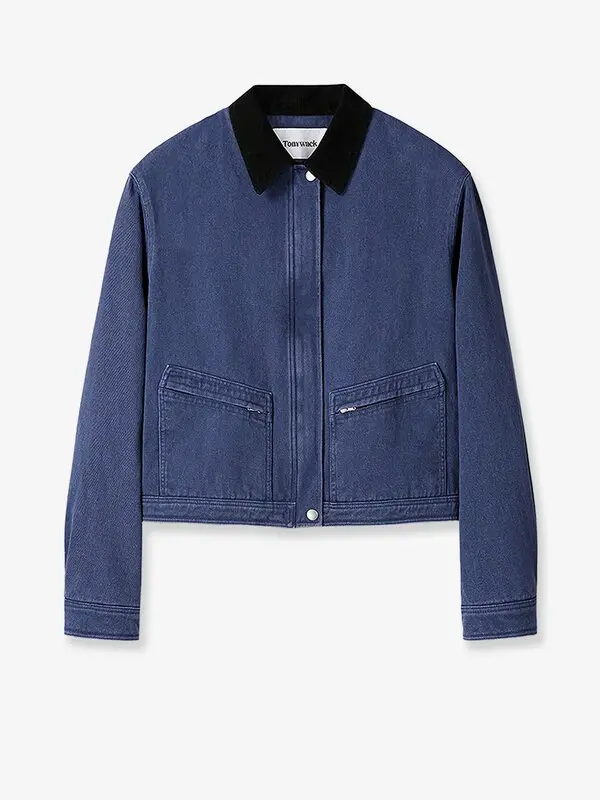 TONYWACK Crop Fit Denim Jacket