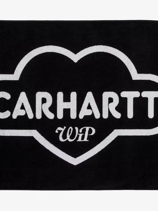 Carhartt Work In Progress Cotton Beach Towel With Logo Print