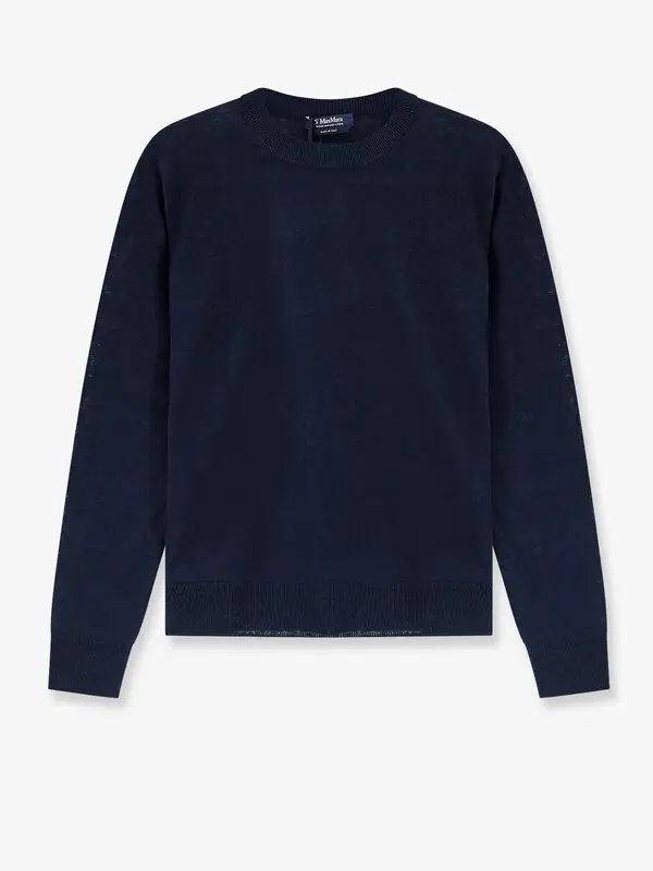 Max Mara Smmfervore Linen Sweater - Blue