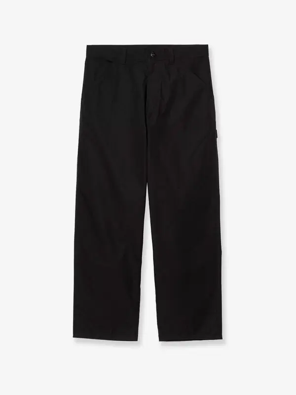 Carhartt Work In Progress Postal Single Knee Cotton Blend Trousers - Black