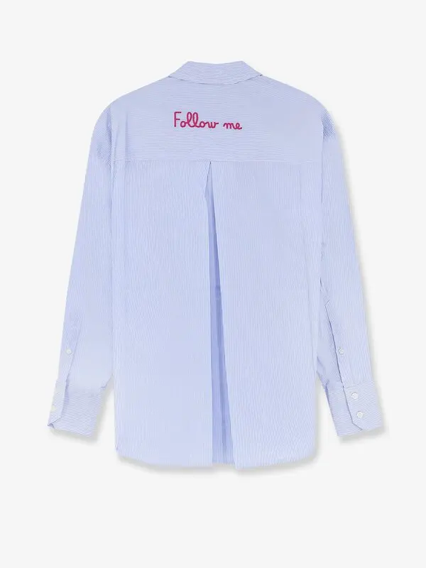 MC2 SAINT BARTH Cristal Cotton Shirt With Striped Pattern