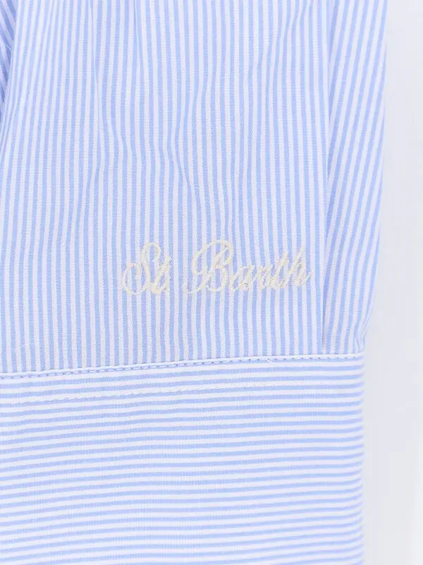 MC2 SAINT BARTH Cristal Cotton Shirt With Striped Pattern
