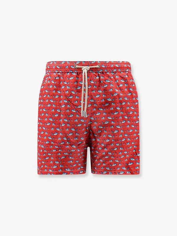 MC2 SAINT BARTH Recycled Polyester Swim Trunks - Red