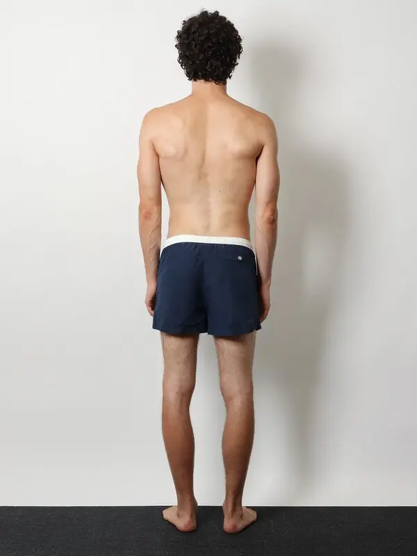 AMI Paris Nylon Swim Shorts With Tone-on-tone Logo