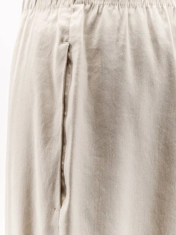 Max Mara Mxpdestino Linen And Viscose Trousers