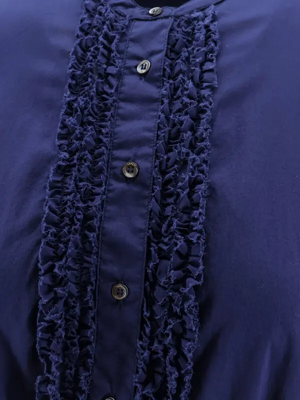 Aspesi Handcrafted Cotton Ruffled Dress