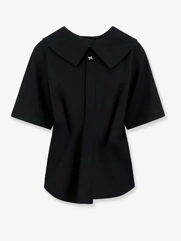 Bottega Veneta Compact Cotton Canvas Shirt With Square Knot Buttons