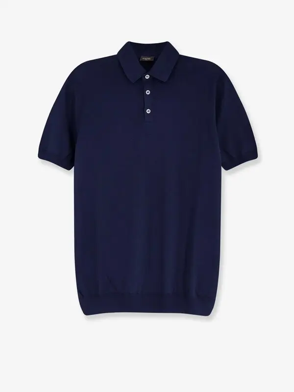NUGNES 1920 Cotton Polo Shirt - Blue