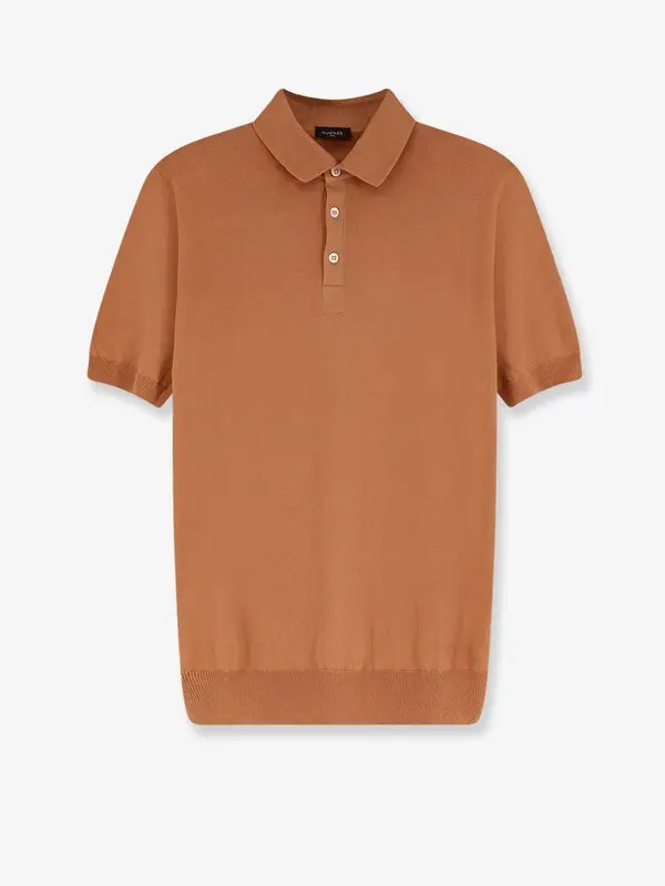 NUGNES 1920 Cotton Polo Shirt - Orange