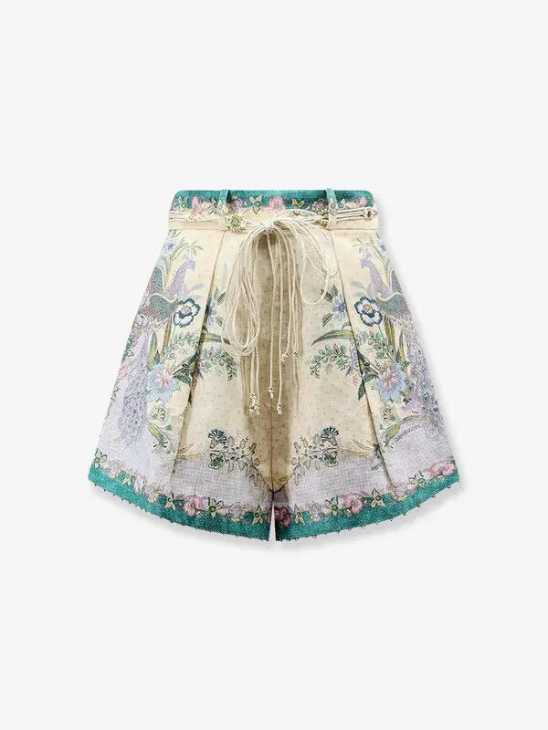 Zimmermann Indra Cotton And Silk Shorts