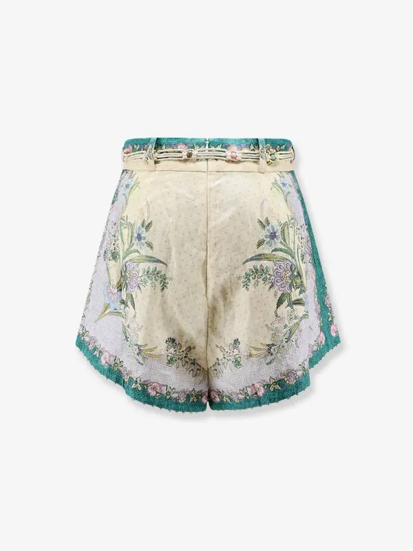 Zimmermann Indra Cotton And Silk Shorts