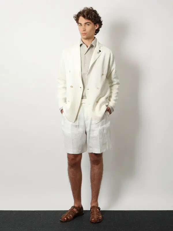 LARDINI Linen Shorts