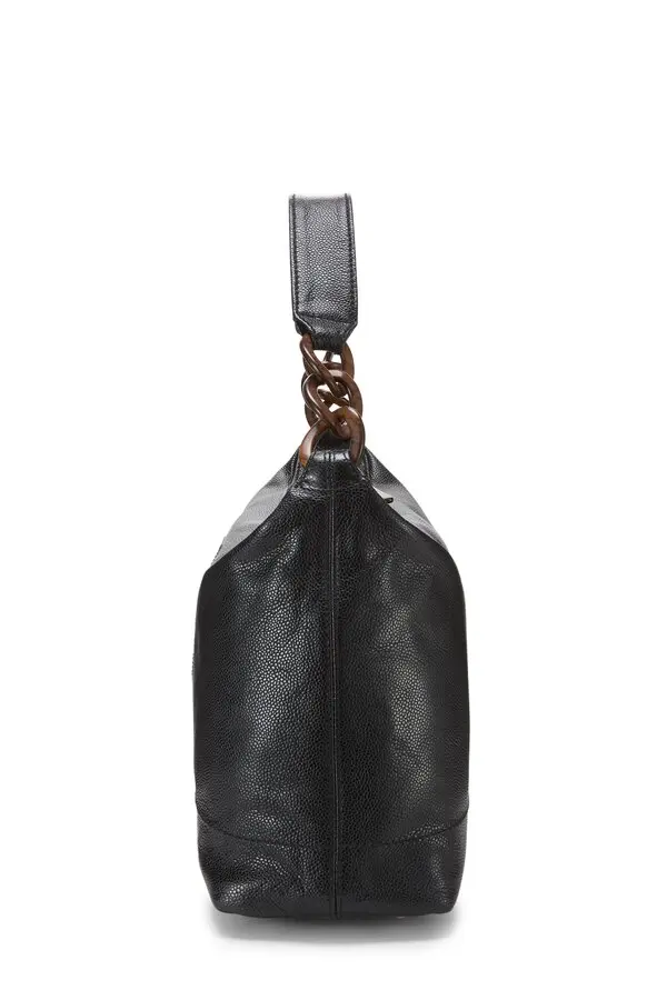Chanel Caviar Wood Chain Hobo