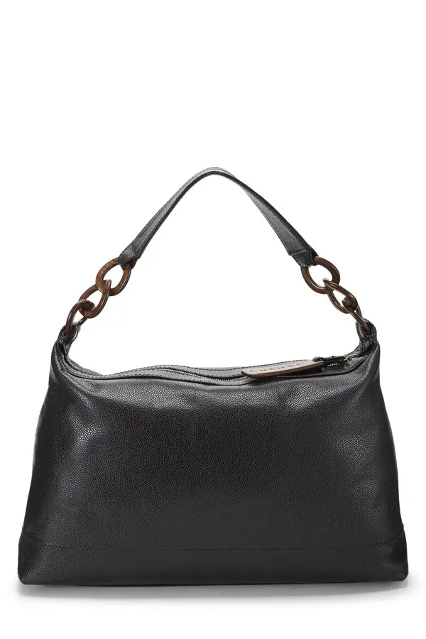 Chanel Caviar Wood Chain Hobo