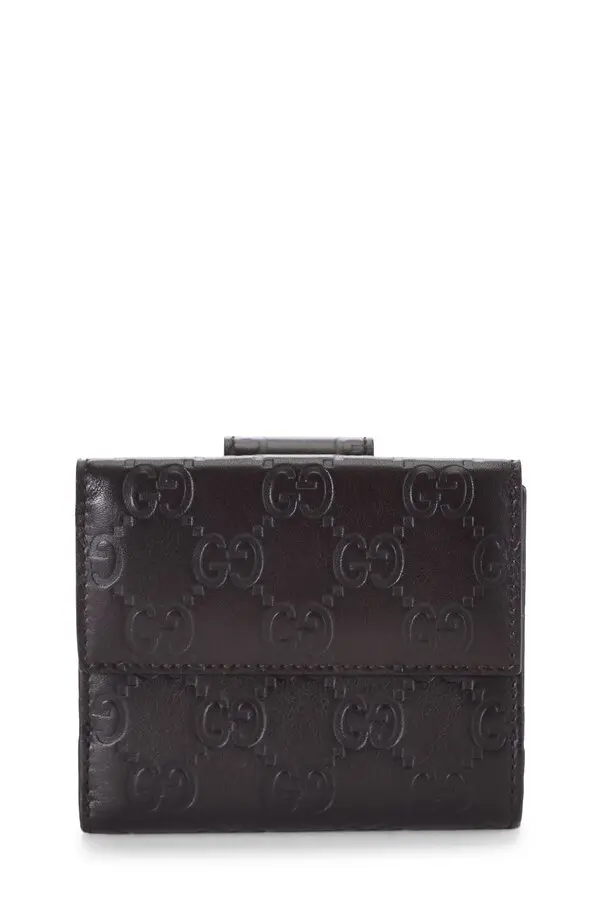 Gucci Ssima French Heart Compact Wallet