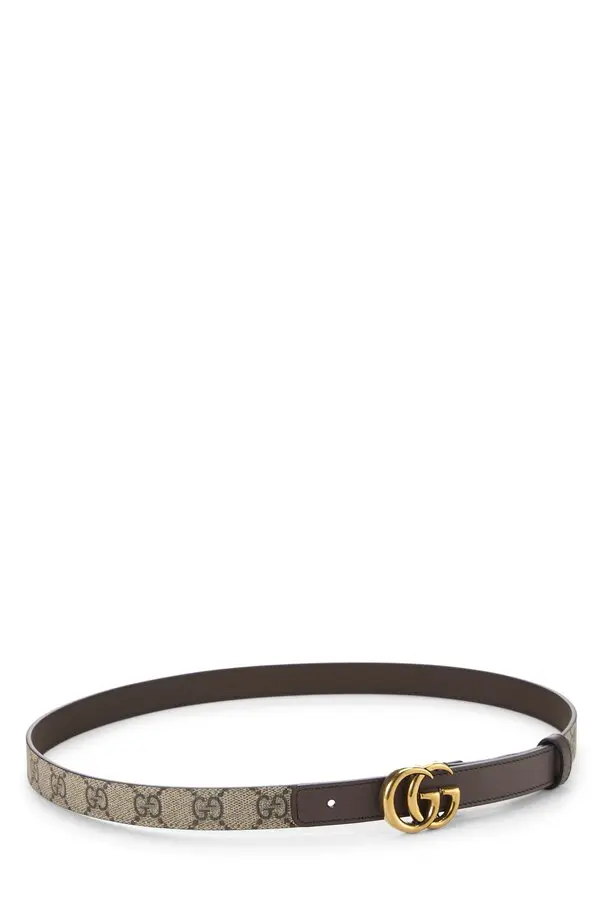 Gucci Gg Supreme Canvas Marmont Belt 85