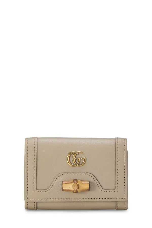 Gucci Bamboo Compact Wallet - Beige
