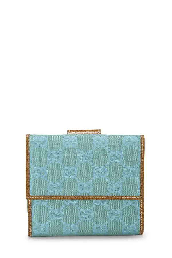 Gucci Original Gg Canvas Compact Wallet