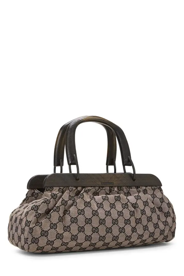 Gucci Gg Wooden Top Handle Bag