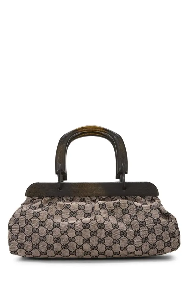 Gucci Gg Wooden Top Handle Bag