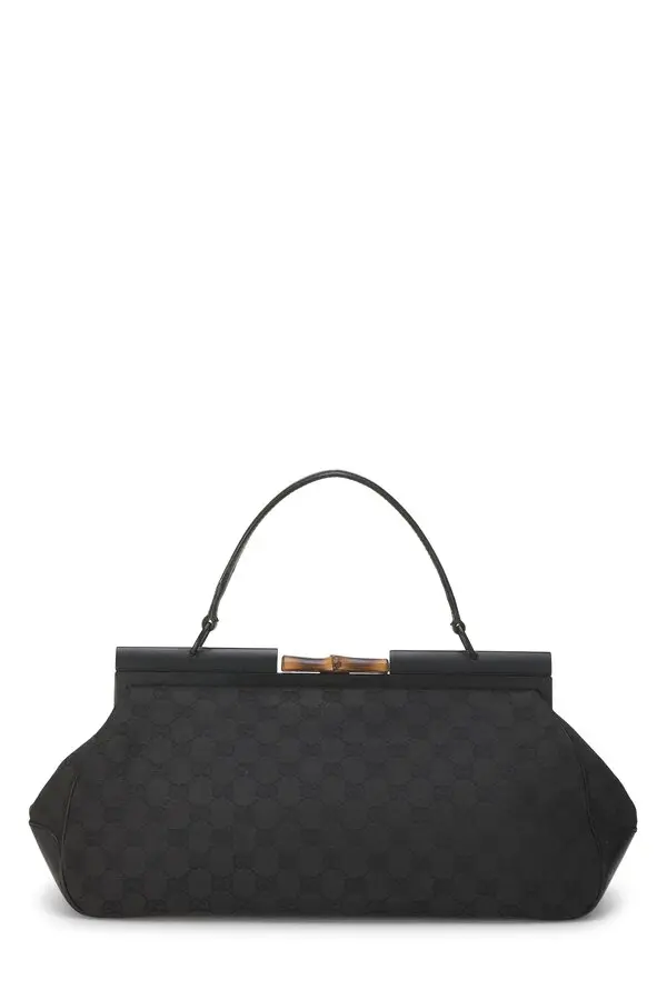 Gucci Gg Bamboo Frame Handbag
