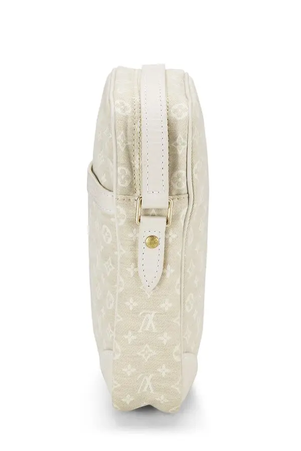 LOUIS VUITTON Cream Monogram Mini Lin Danube