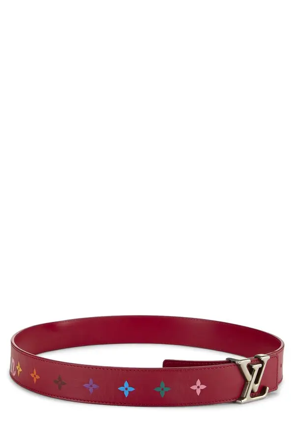 LOUIS VUITTON Calfskin New Wave Belt 80