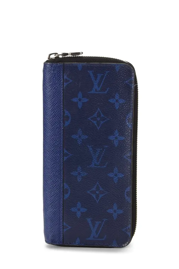 LOUIS VUITTON Taigarama Zippy Vertical Wallet - Blue