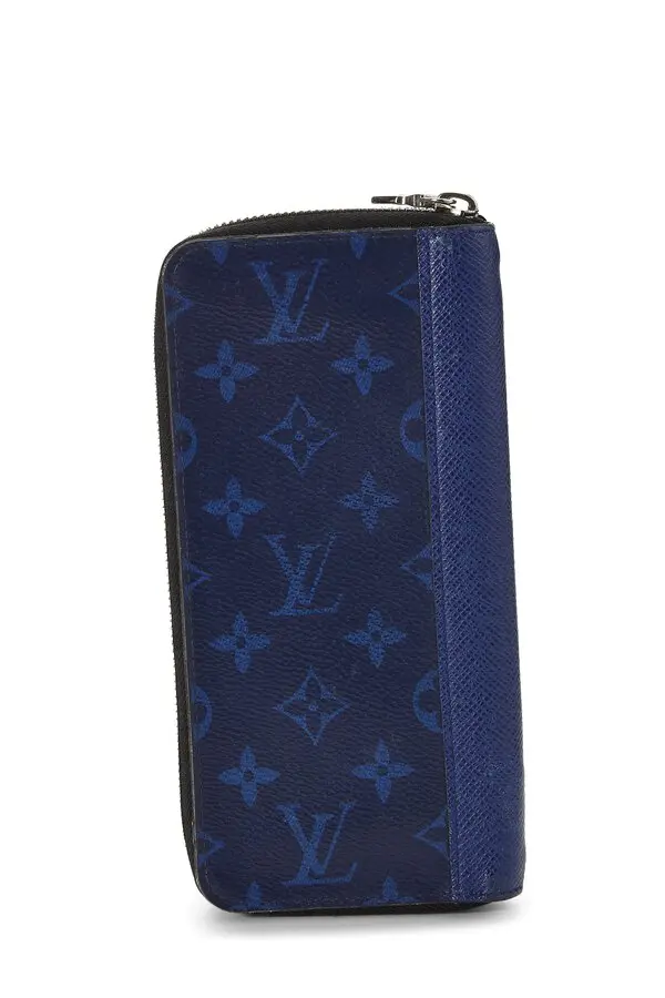 LOUIS VUITTON Taigarama Zippy Vertical Wallet - Blue