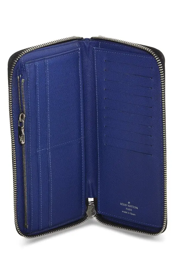 LOUIS VUITTON Taigarama Zippy Vertical Wallet - Blue