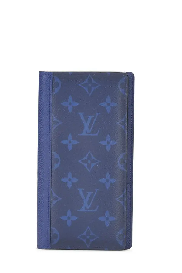 LOUIS VUITTON Taigarama Zippy Vertical Wallet - Blue
