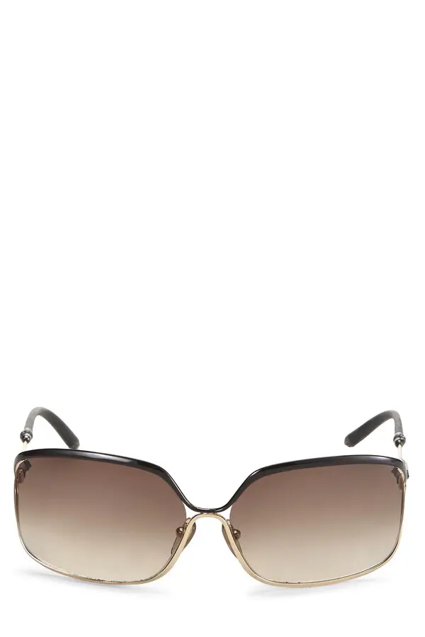 Chrome Hearts Metal Buttflux Sunglasses