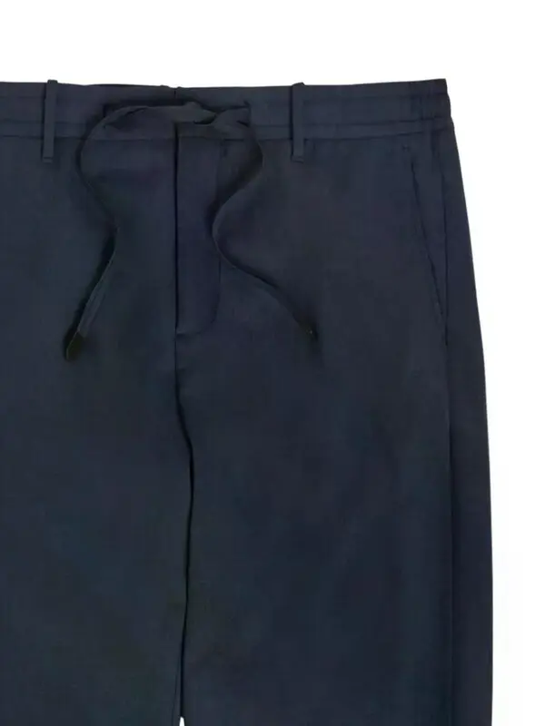 Canali Cropped Drawstring Trousers