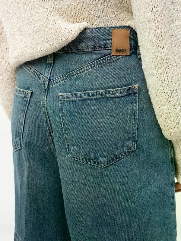 BOSS Faded Denim Shorts