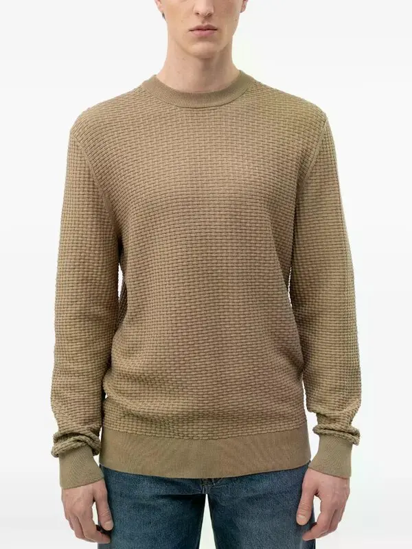 BOSS Basket-weave Crew-neck Sweater